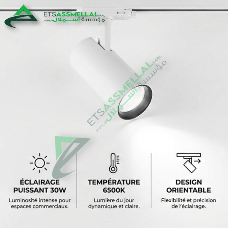 Spot LED Track Light 30W 6500K MainHouse - ASSMELLAL